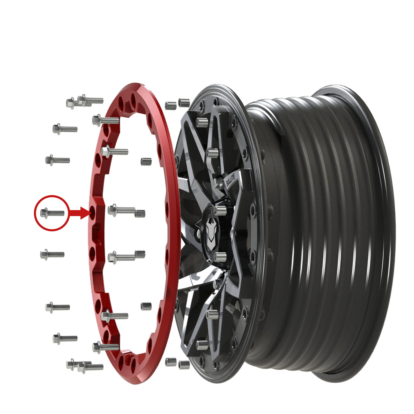 Beadlock Bolt Kit (16 Bolts) – BULLITE WHEELS